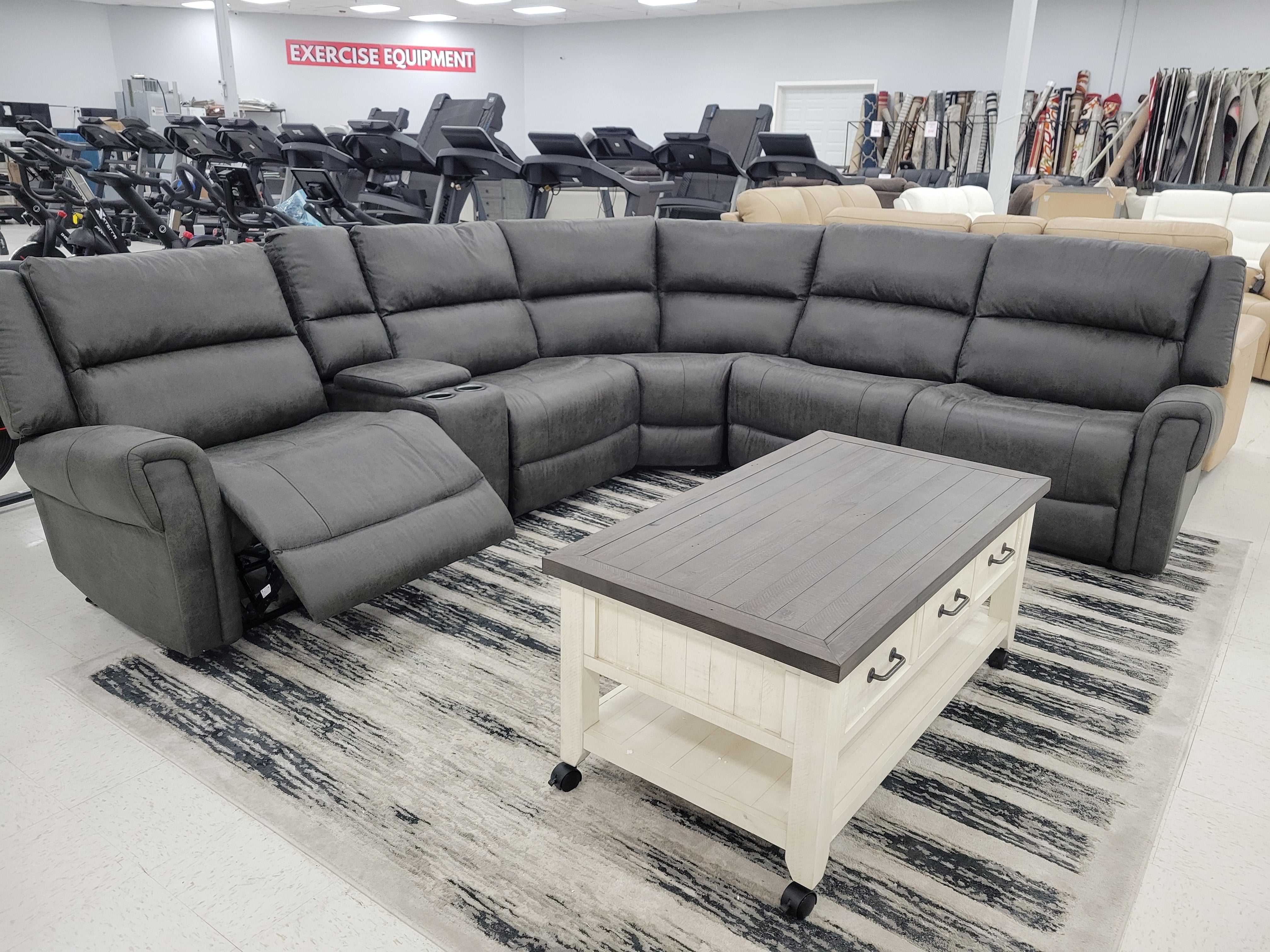 Font 6pc Power Sectional – Midwest Furniture Liquidators