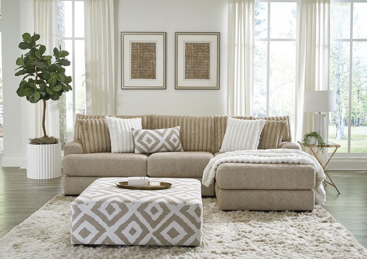Tweed Toast 2pc Sectional – Midwest Furniture Liquidators