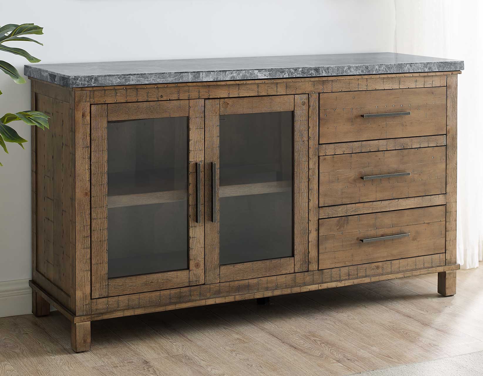 Dame Buffet Server With Quartz Insert – Midwest Furniture Liquidators